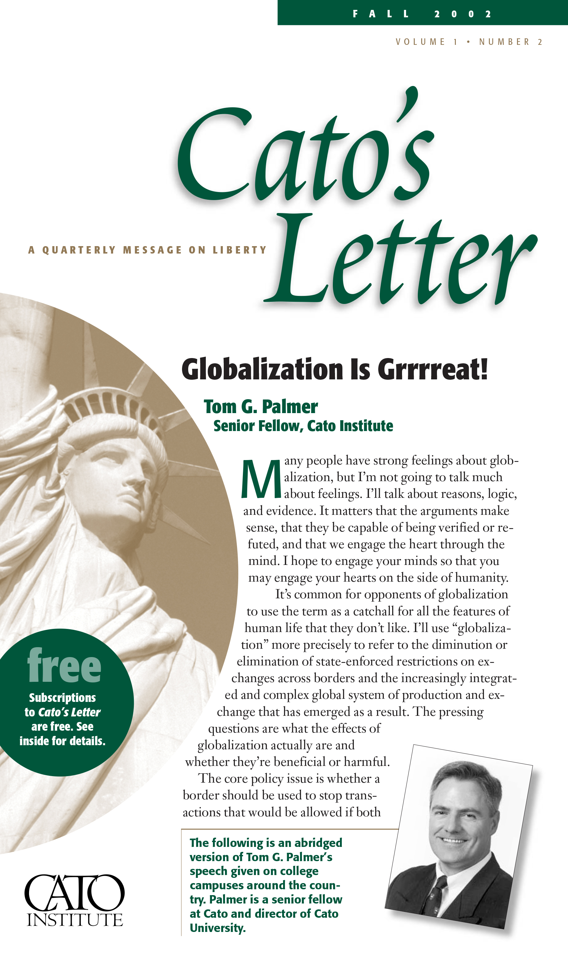 Cato’s Letter | Cato Institute