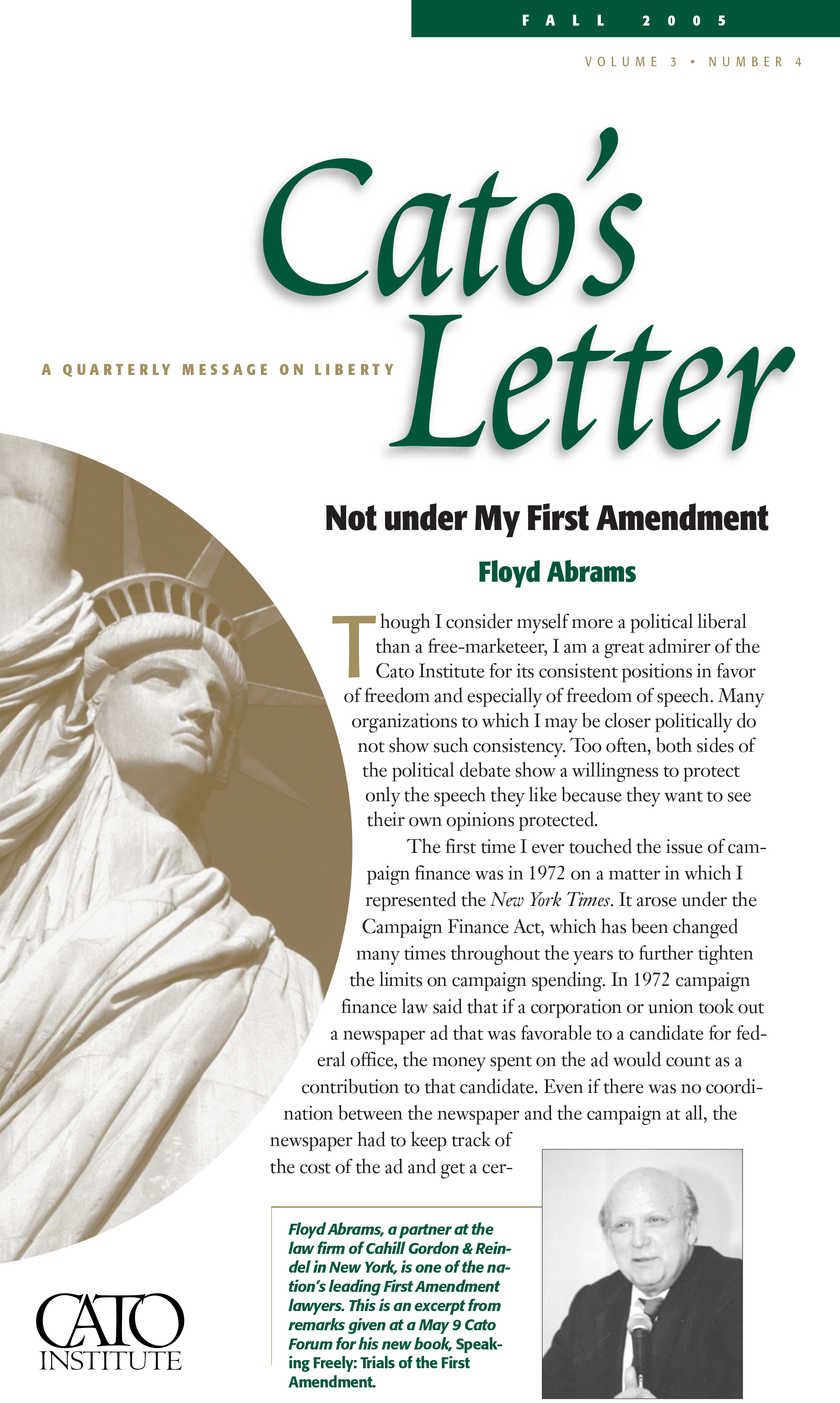 Cato’s Letter | Cato Institute