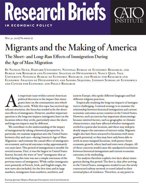 Migrants and the Making of America: The Short- and Long-Run Effects of ...