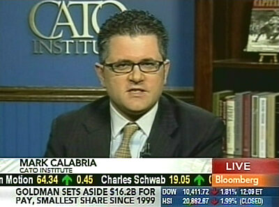 Mark A. Calabria discusses Obama putting limits on banks on Bloomberg ...