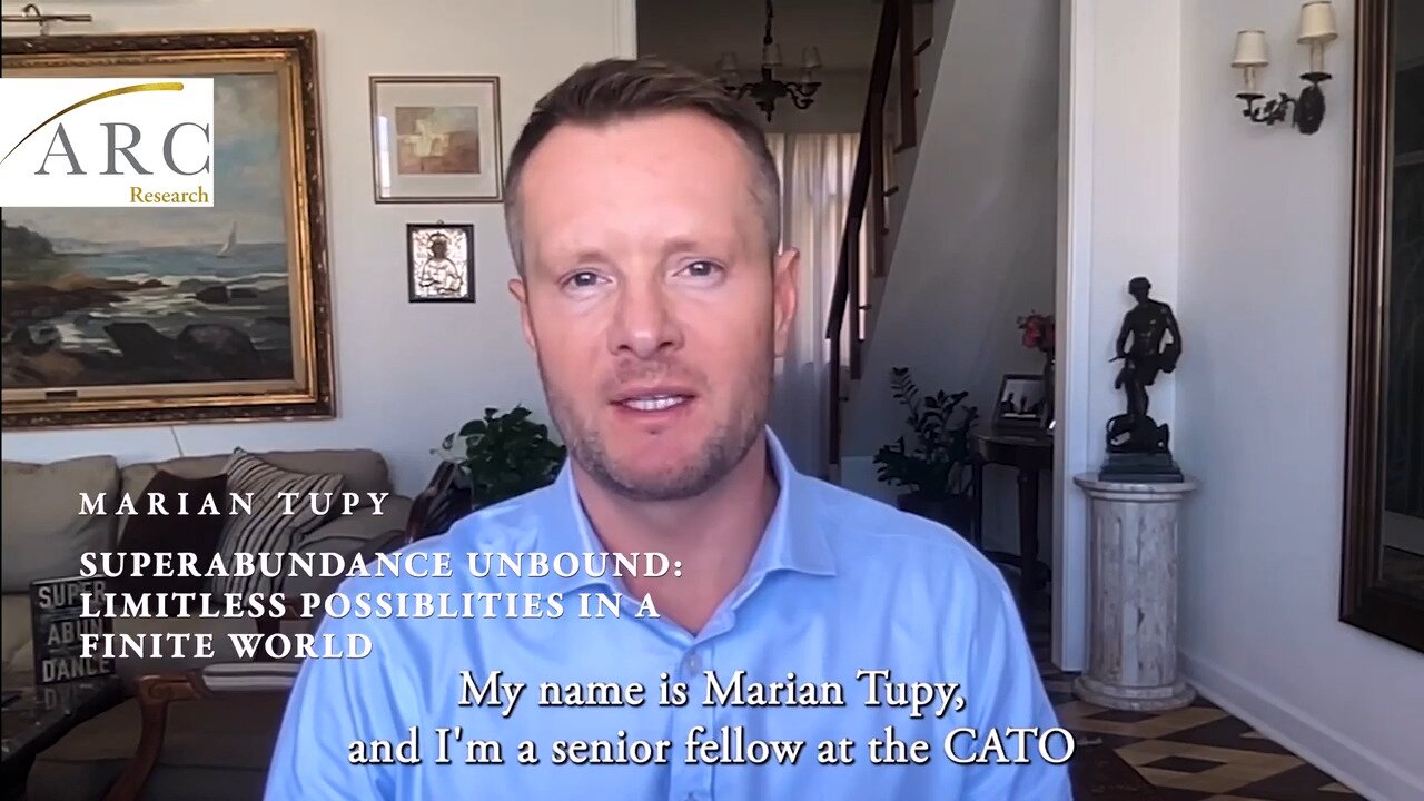 Marian L. Tupy discusses his book, Superabundance, on a promotional ...