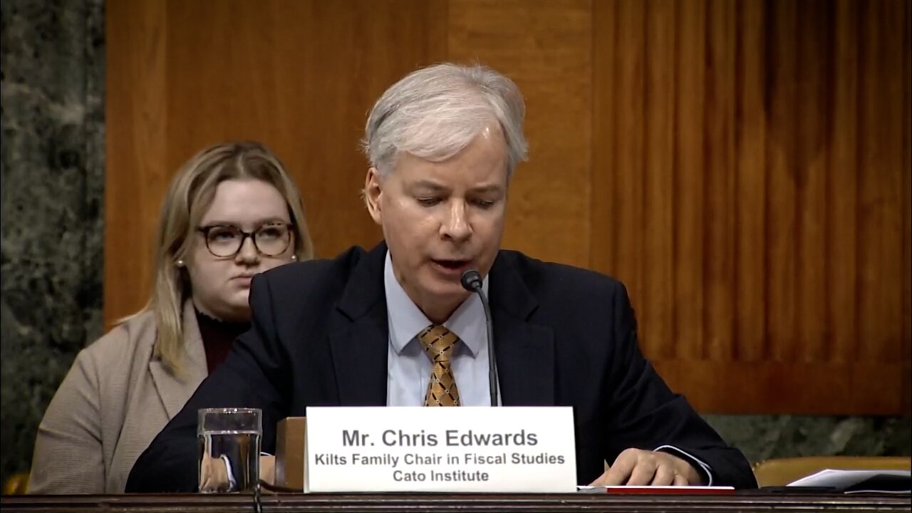 Chris Edwards testifies at the hearing, "Fairness and Fiscal ...