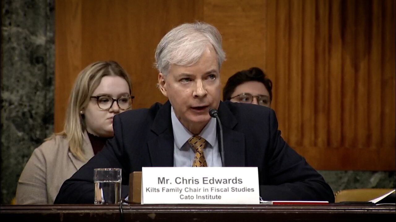 Chris Edwards testifies at the hearing, "Fairness and Fiscal ...