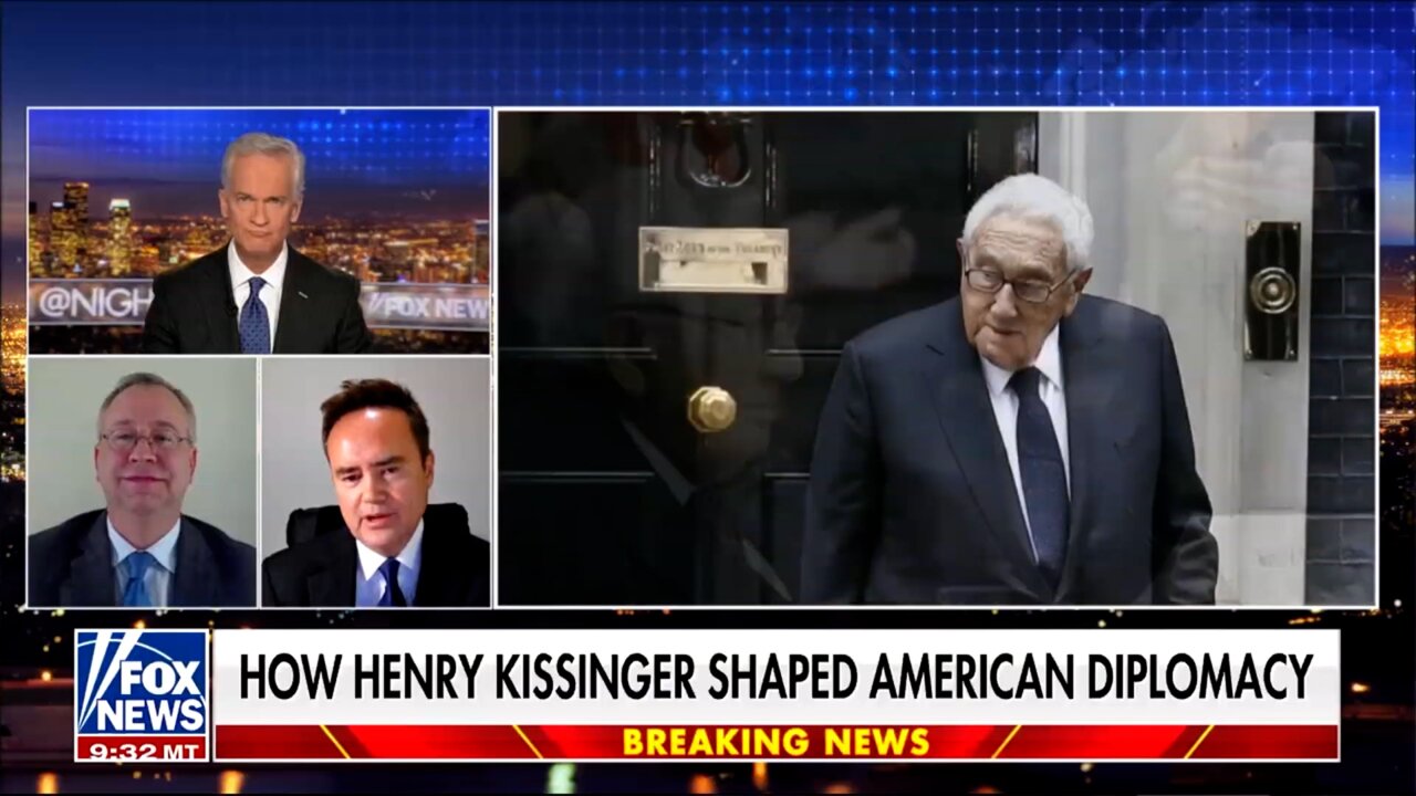 William Ruger discusses the passing of Henry Kissinger on FNC's Fox ...