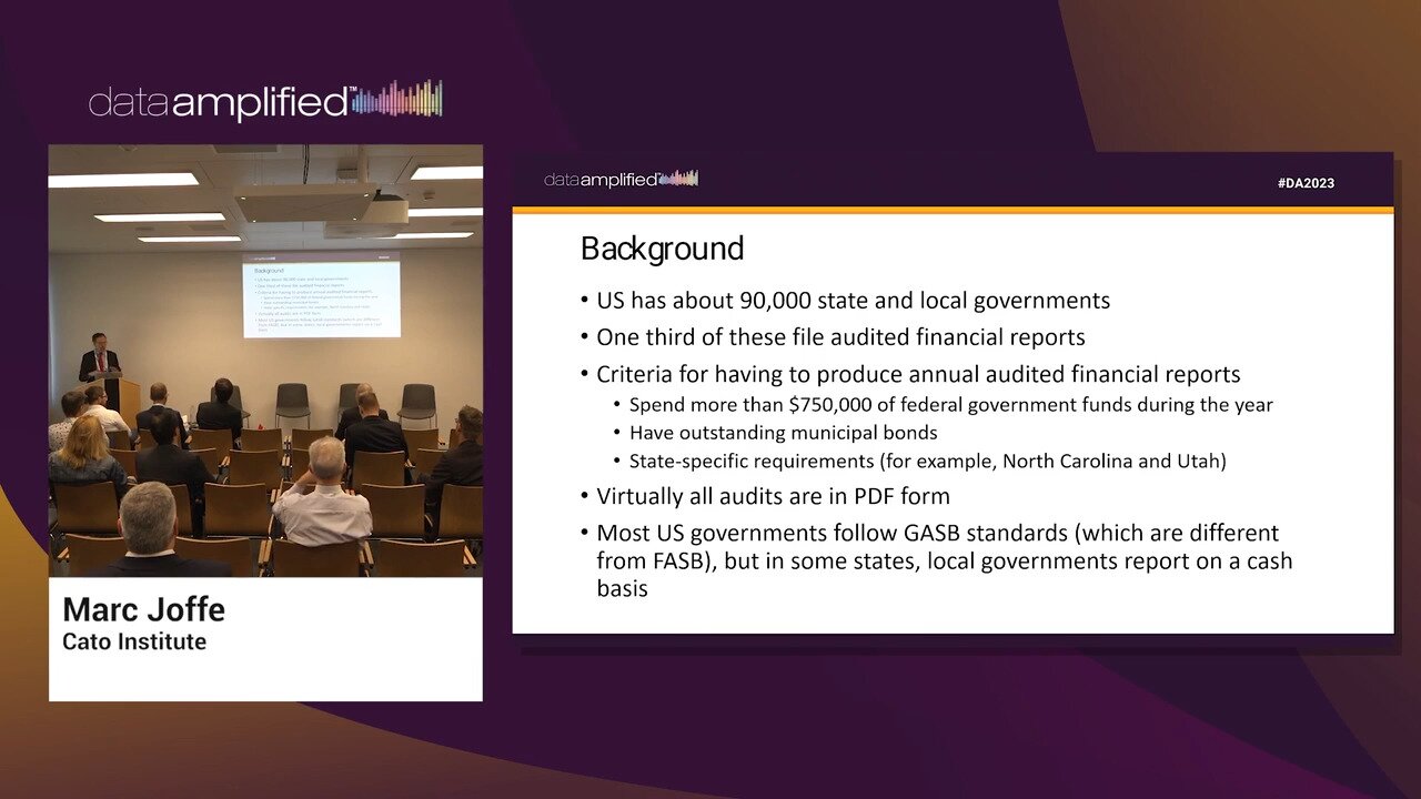 Marc Joffe participates in the event, "Applying XBRL to US Sub ...