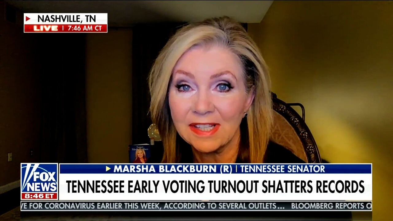 Sen. Marsha Blackburn (R-TN) cites Emily Ekins' survey, "Poll: 62% of ...