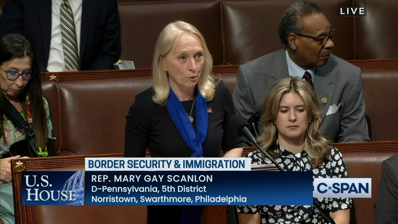 Rep. Mary Gay Scanlon (D-PA) cites Alex Nowrasteh's paper, "The Fiscal ...