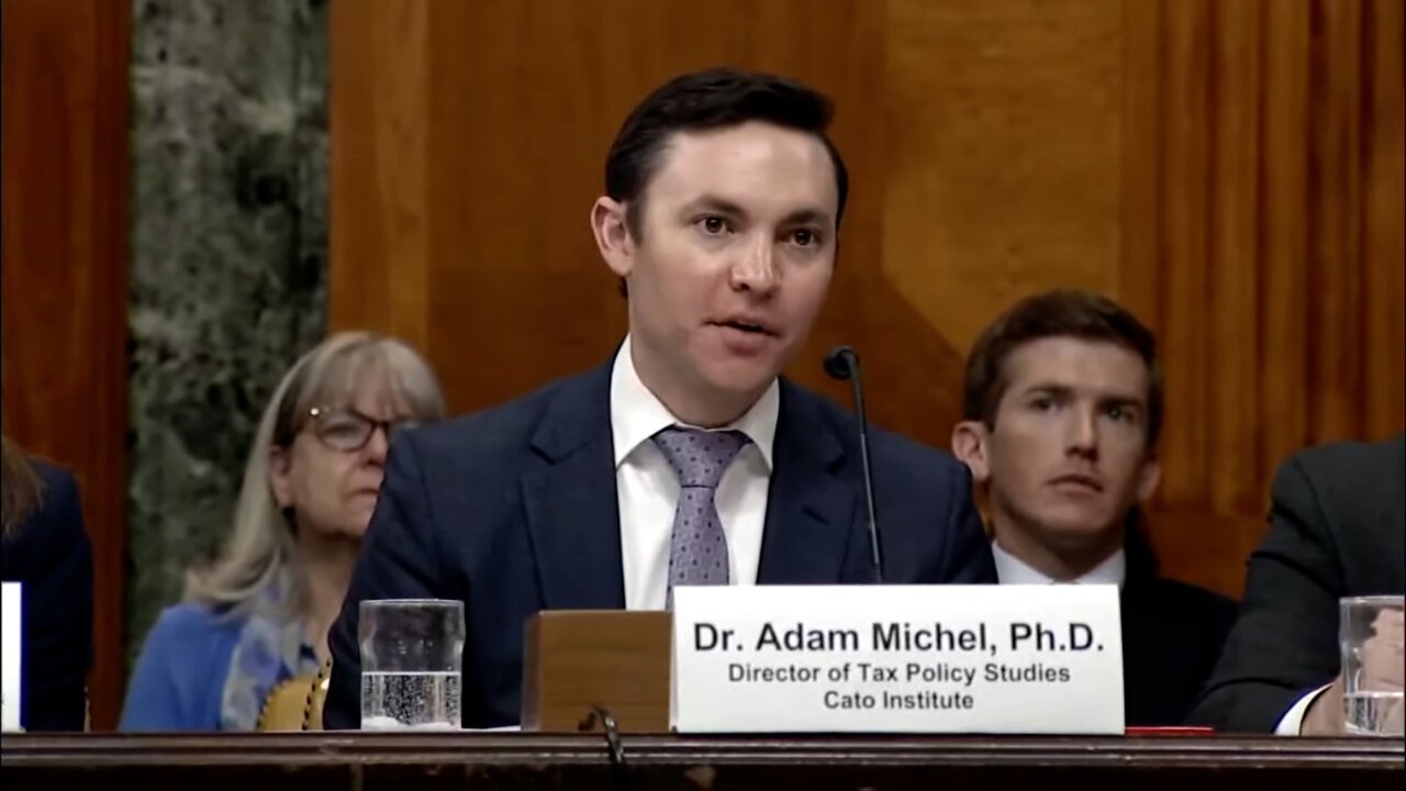 Adam Michel testifies at the hearing, “The Rich Get Richer, Deficits ...