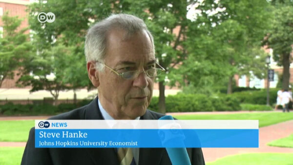 Steve H. Hanke discusses the Greek debt crisis on Deutsche Welle TV ...