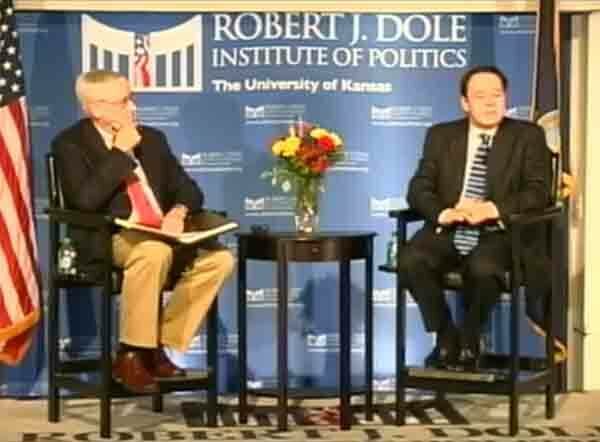 David Boaz discusses libertarianism at the Robert J. Dole Institute of ...