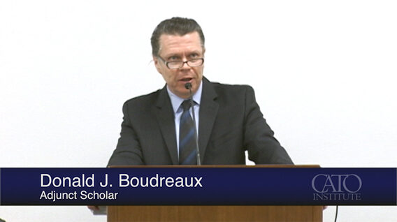 Donald Boudreaux discussing why we needn't fear the trade deficit ...