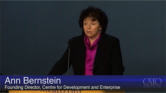 Ann Bernstein discusses business and development. | Cato Institute
