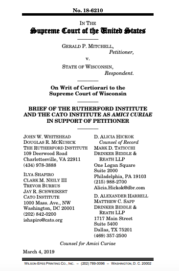 Mitchell v. Wisconsin | Cato Institute