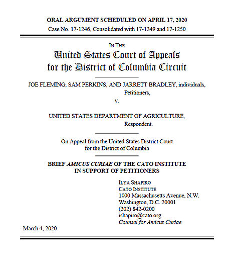 Fleming v. Department of Agriculture | Cato Institute