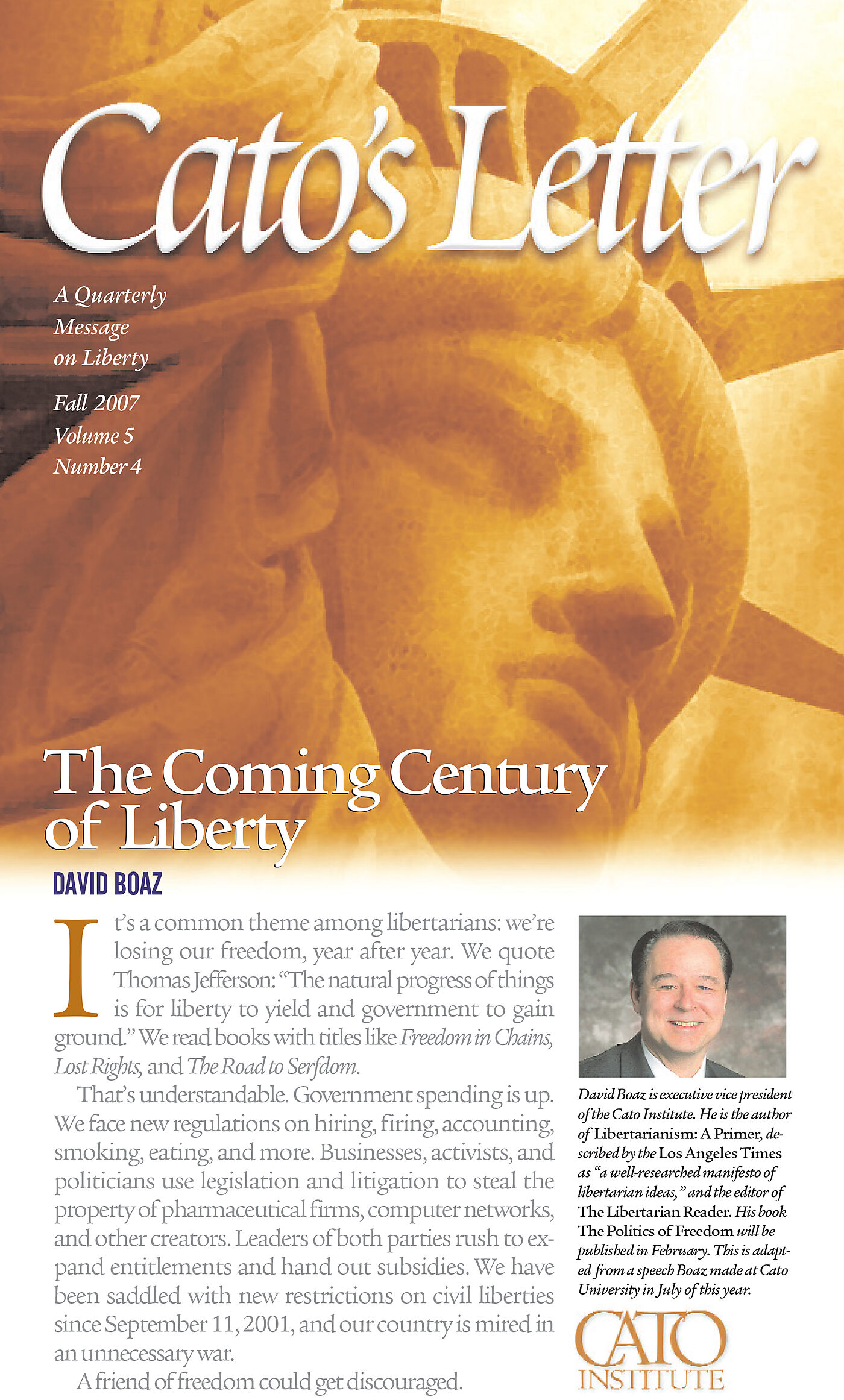 Cato's Letter - Selected Classics | Cato Institute