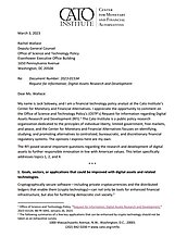 Public Comment re: Request for Information; Digital Assets Research and ...