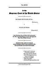 Devillier, et al., v. Texas | Cato Institute