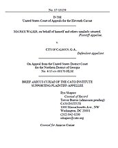 Walker v. City of Calhoun | Cato Institute